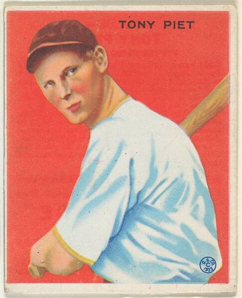 Goudey Gum Company Tony Piet Pittsburgh Pirates From The Goudey Gum Companys Big League