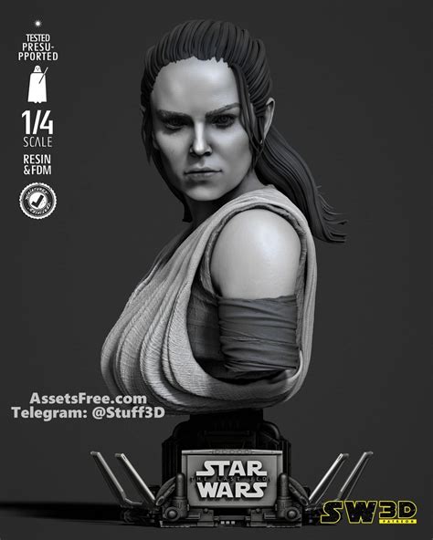 Sw3d Rey Portrait Bust Free High Quality Models