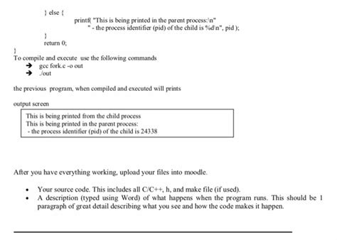 solved fork assignment 5points assignment due 11 55 am