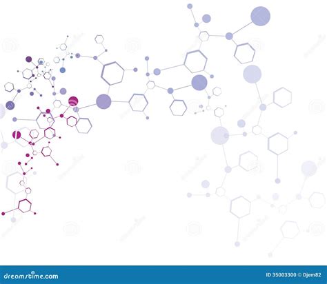Molecule Background Stock Vector Illustration Of Research 35003300