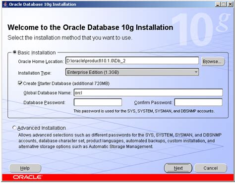 Hil And Co It Solutions Install Oracle Database 10g 101020 On Windows