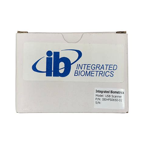 Integrated Biometrics Usb Fingerprint Reader 0650