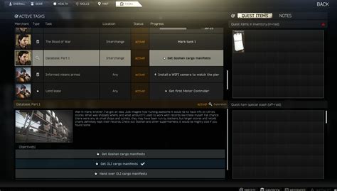 Request Double Clicking A Task From The Menu Screen Should Open The Trader Task Menu To