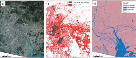 comparison between landsat 8 quality band b and fmask cloud detection