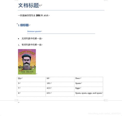 Python Docx官方文档翻译 用户指南00 它能干啥from Docx Import Document From Docx