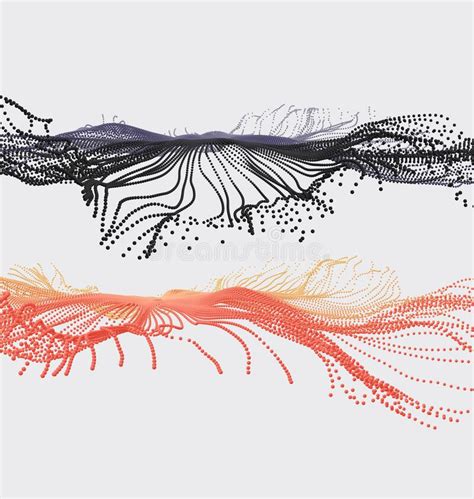 point explode array with dynamic emitted particles 3d technology