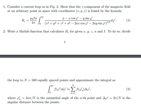 Solved Consider A Current Loop As In Fig Show That Chegg Com