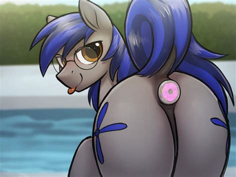 Rule 34 4 3 Absurd Res Aerial Ace Blue Hair Blush Brown Eyes Buttplug Cutie Mark Dessert