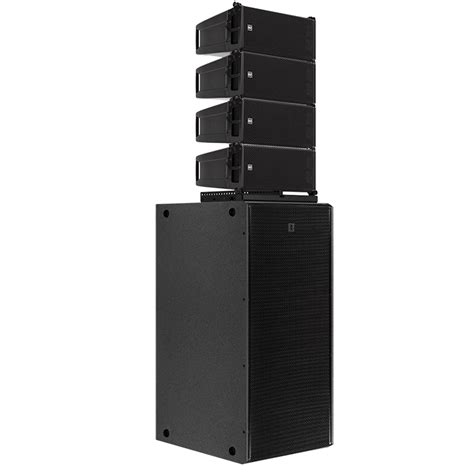 rcf sub 8008 as stacked hdl 6 a line array