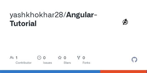 GitHub Yashkhokhar Angular Tutorial