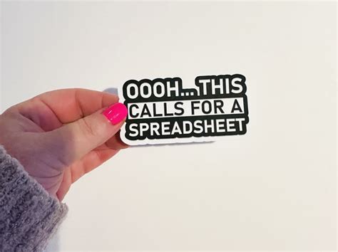 Work From Home Sticker Laptop Sticker Excel Spreadsheet Funny