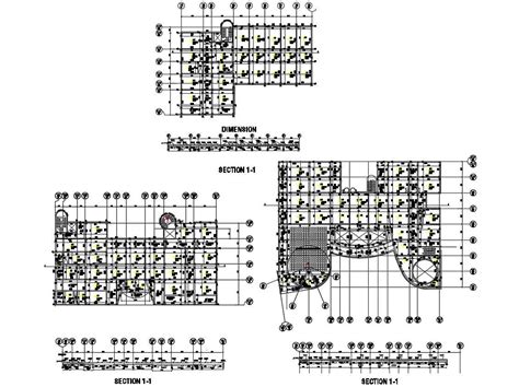 2d Cad Drawing Structure Design Of Beam And Column Autocad File