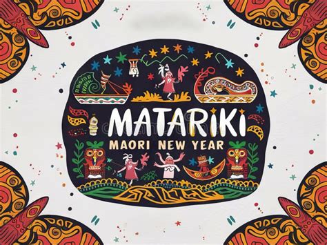 Matariki Or Maori New Year Graphics Stock Illustration Illustration