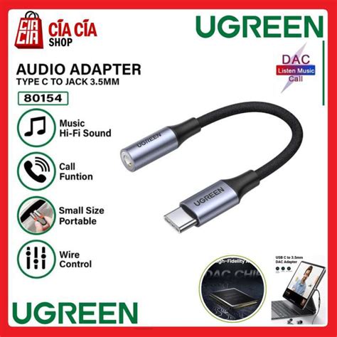 Jual Ugreen Converter Audio Type C To Aux Jack Mm Adapter Audio Usb C Dac Di Seller Cia