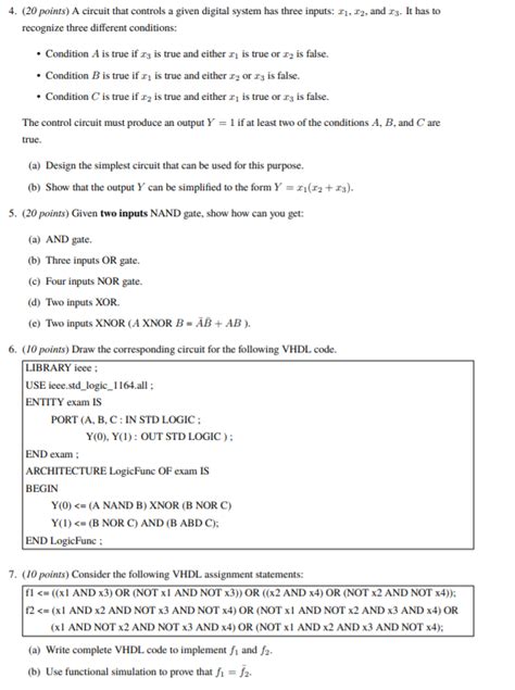 Solved Points A Circuit That Controls A Given Chegg