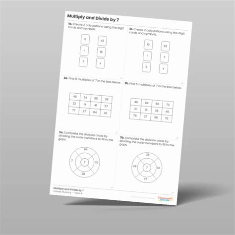 Year 4 Multiply And Divide By 7 Varied Fluency 2 Resource | Classroom ...