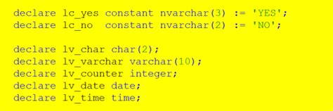 Sql Script For Amdp Data Declaration And Selects Discovering Abap