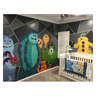 Monsters Inc Themed Bedroom Mural Bedroom Sydney By Urban Art