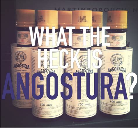 what-is-angostura - New York Bartending School