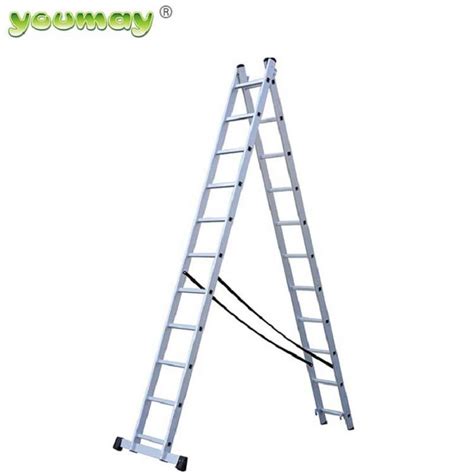 Two Section Ladder 2x10 Steps Ladder Aluminium Ladder Extension Ladder Combination Ladder