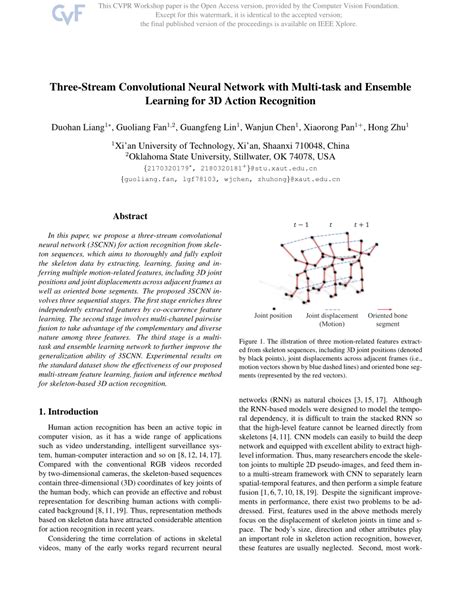 pdf three stream convolutional neural network with multi task and