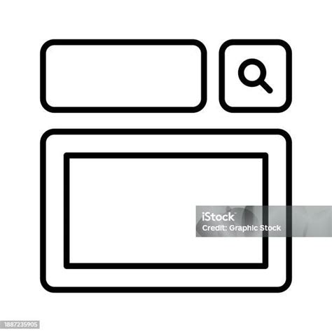 이 아름답게 디자인 된 웹 사이트 와이어 프레임 와이어 프레임 레이아웃 템플릿 아이콘을 살펴보십시오 0명에 대한 스톡 벡터 아트 및 기타 이미지 Istock