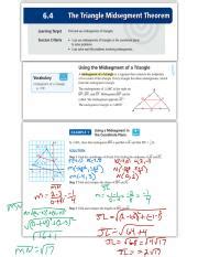 Discovering The Triangle Midsegment Theorem Applications Course Hero