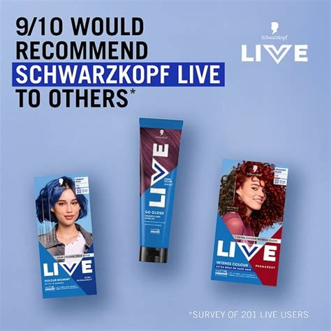 Schwarzkopf Live U68 Ruby Glaze Permanent Hair Dye Hair Superdrug