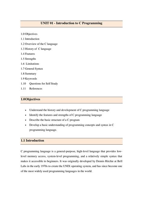SOLUTION Basic Introduction To C Programming Language Full Book