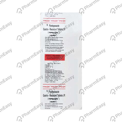 Toprazol 40 Mg Tablet 10 Uses Side Effects Price And Dosage Pharmeasy