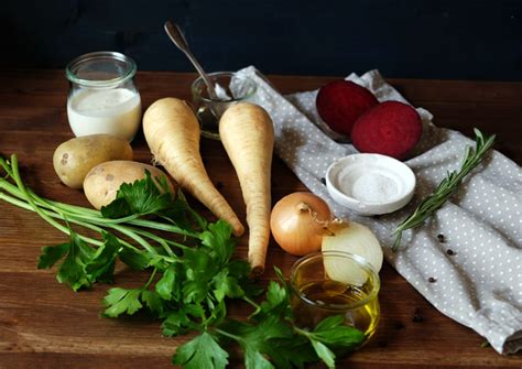 Vegetarian Parsnip Soup With Beetroot Chips Recipe Kitchen Stories