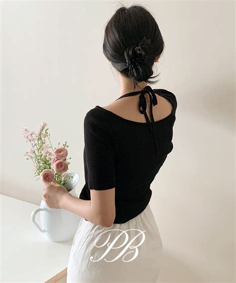 퍼빗 Linen 로라 홀터무드 백리본 썸머 니트가디건 3color