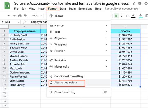 How To Make And Format A Table In Google Sheets How To Make And Format A Table In Google Sheets