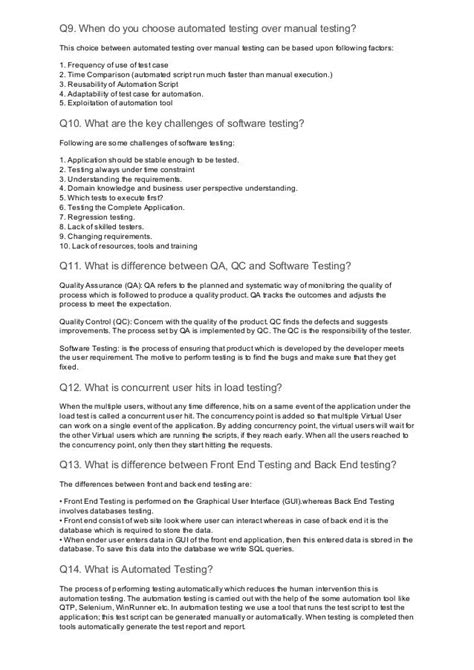 30 Testing Interview Questions For Experienced