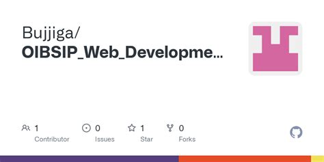 GitHub Bujjiga OIBSIP Web Development Internship