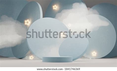 3d 크리스마스 배경 제품 프레젠테이션을 위한 스톡 일러스트 1841746369