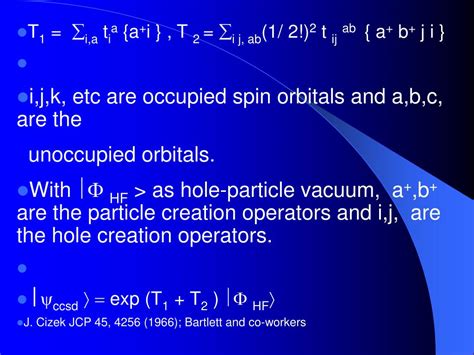 Ppt Response Approach To The Effective Hamiltonian Multi Reference Coupled Cluster Theory