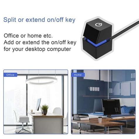 Jual External Power Reset Switch On Off Button Mechanical Key Led For Pc White Di Seller Sweet