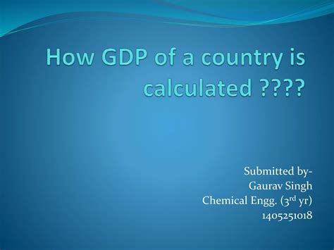 Gdp Calculation Techniques Pptx Business Business And Finance