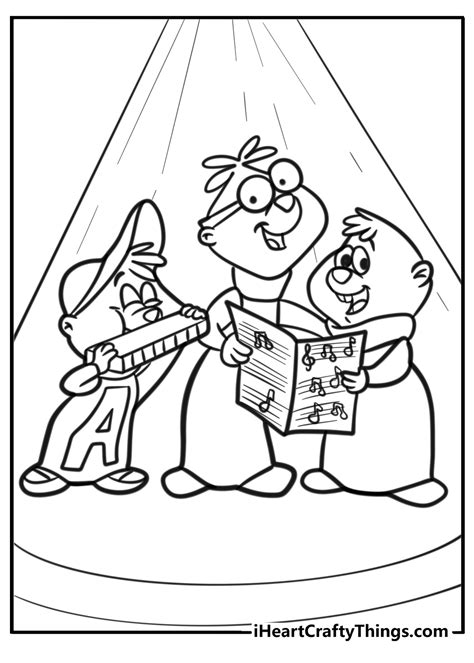 New Alvin And The Chipmunks Coloring Pages 2025