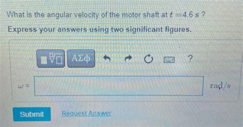 Solved At T 0 The Current To A Dc Electric Motor Is Chegg Com