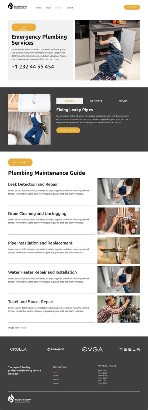 Leak Detection And Repair Template By Nicepage