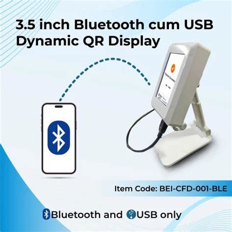 Plastic 3 5 Inch Bluetooth Cum USB Dynamic QR Display For Advertisement At 1750 Piece In