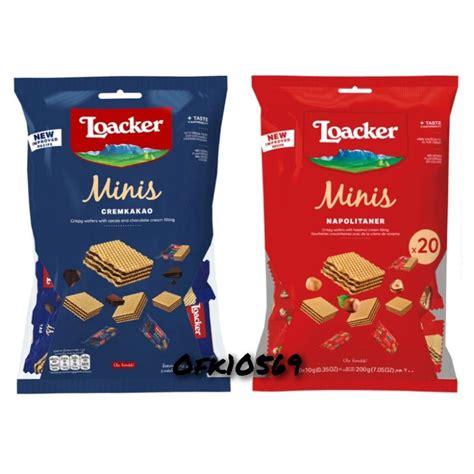 Loacker Minis Cremkakao Napolitaner Wafer 10gmx20s Shopee Malaysia