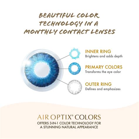Air Optix Colors Contact Lens Brilliant Blue Powered 2 Lens Box Lenskandy