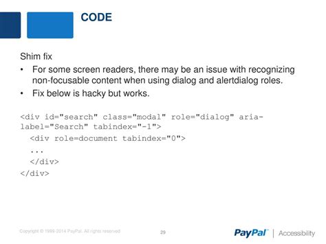 Developing A Web Accessible Modal Dialog Ppt Download