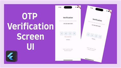 Flutter Otp Verification Screen Ui Devhubspot The Creator Otp Flutter