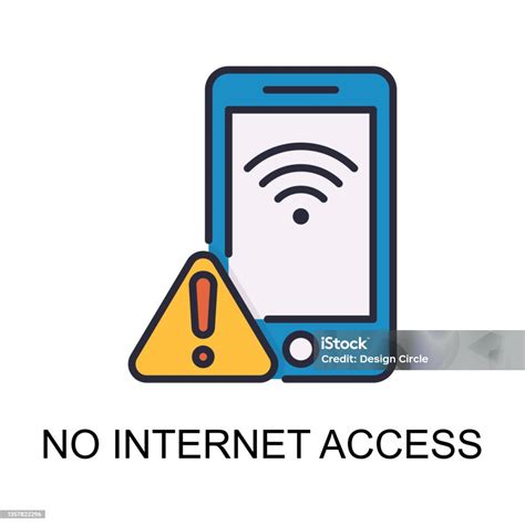 인터넷 액세스 벡터 채워진 윤곽선 아이콘 디자인 그림이 없습니다 흰색 배경 Eps 10 파일에 웹 및 모바일 응용 프로그램 기호 0명에 대한 스톡 벡터 아트 및 기타 이미지