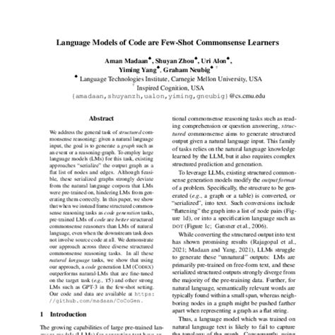 language models of code are few shot commonsense learners acl anthology
