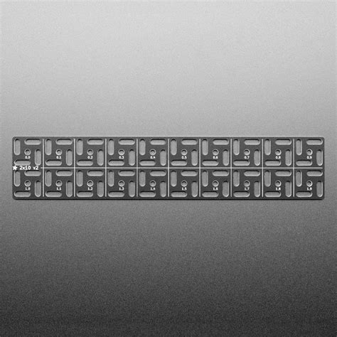 Adafruit Swirly Aluminum Mounting Grid For 0 1 Spaced Pcbs 2x10